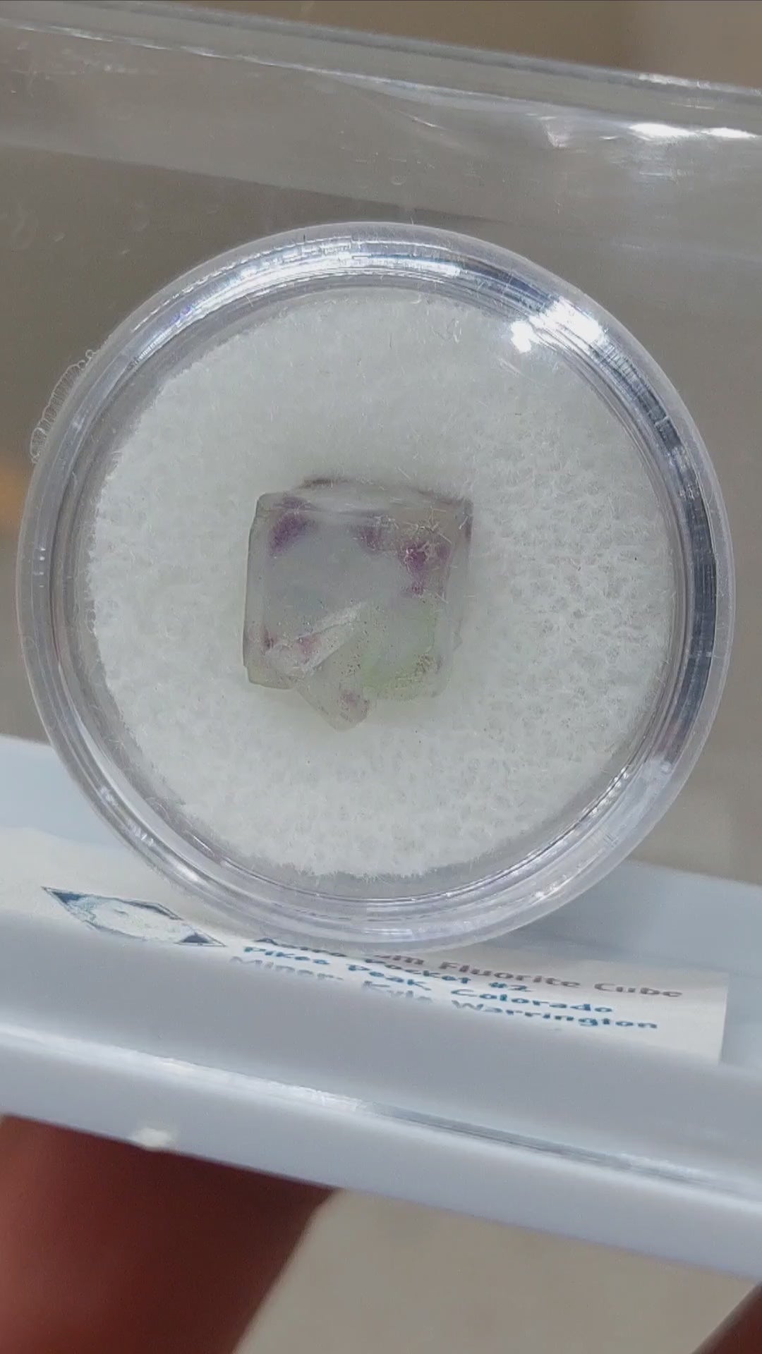 Phantom Fluorite Cube from Colorado! 🔥 – Sacred Geology